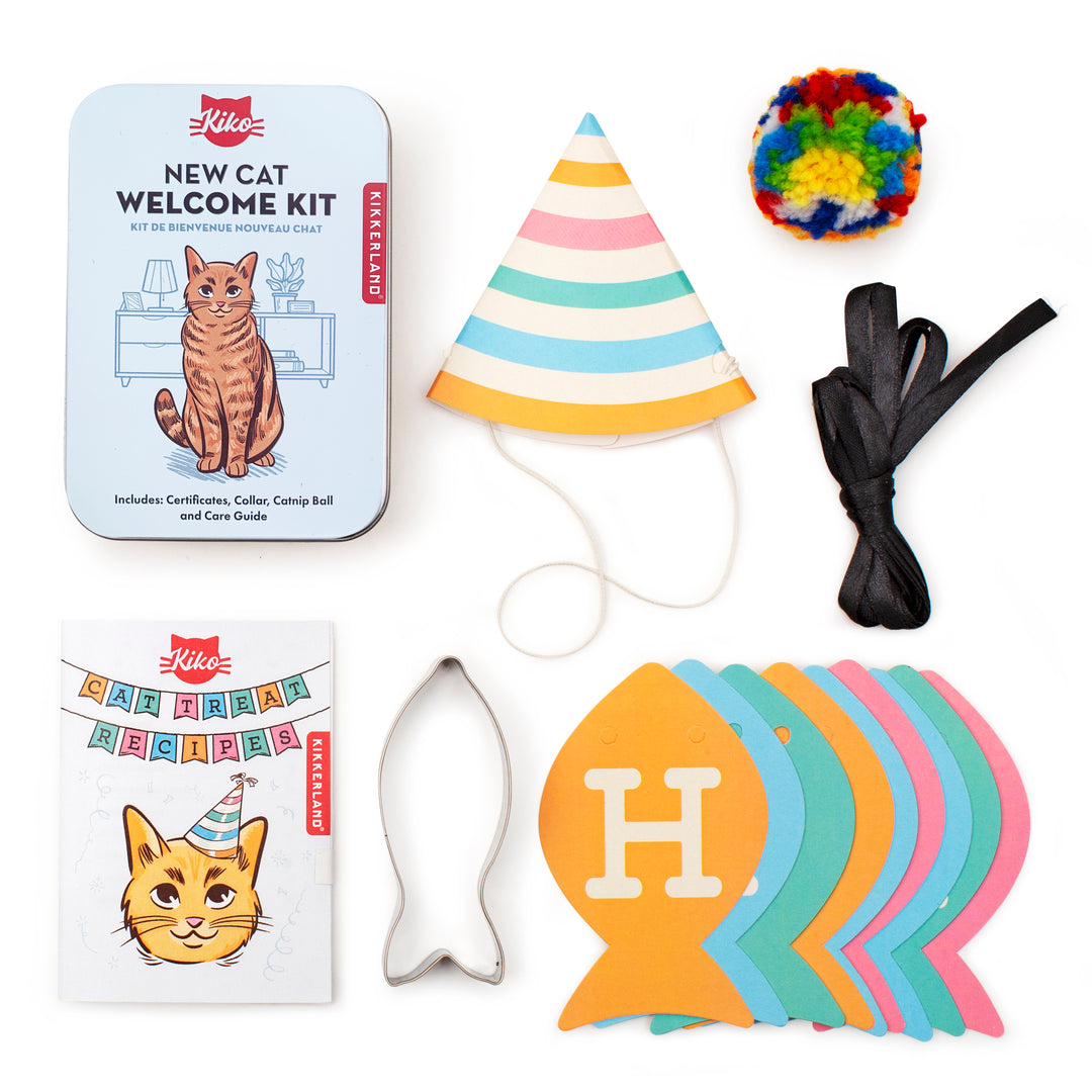 Kiko Cat Happy Birthday Kit – Kikkerland Design Inc
