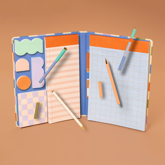Inkerie Notepad with Sticky Notes Set and Pen – Kikkerland Design Inc