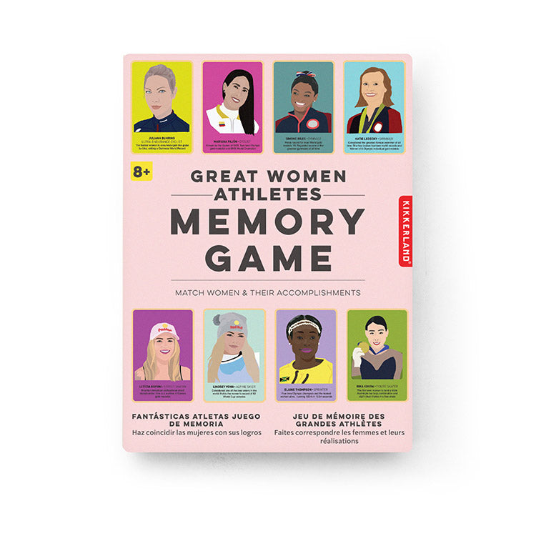 Great Women Athletes Memory Game – Kikkerland Design Inc