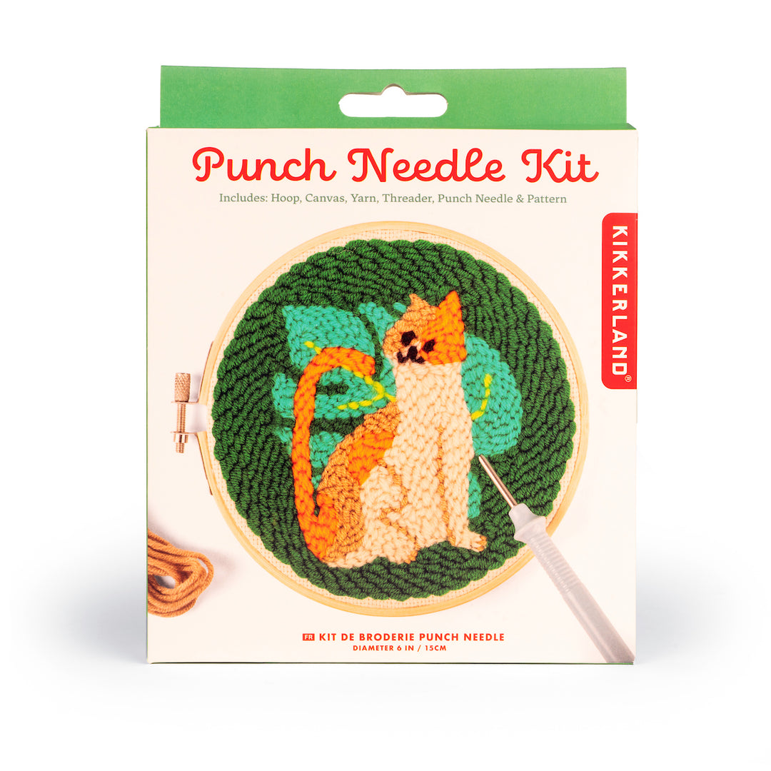 Cat Punch Needle Kit – Kikkerland Design Inc