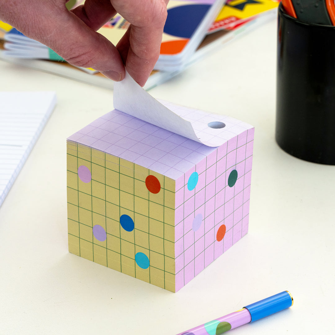 Pen Holder Sticky Note Block – Kikkerland Design Inc