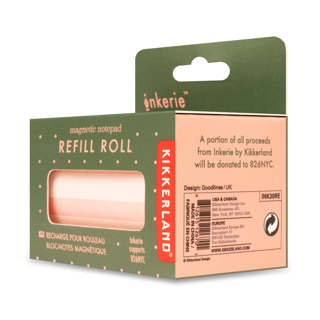 Inkerie Magnetic Notepad Refill Roll – Kikkerland Design Inc