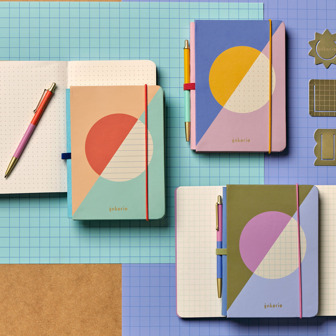 Inkerie Dotted Mini Notebook & Pen – Kikkerland Design Inc