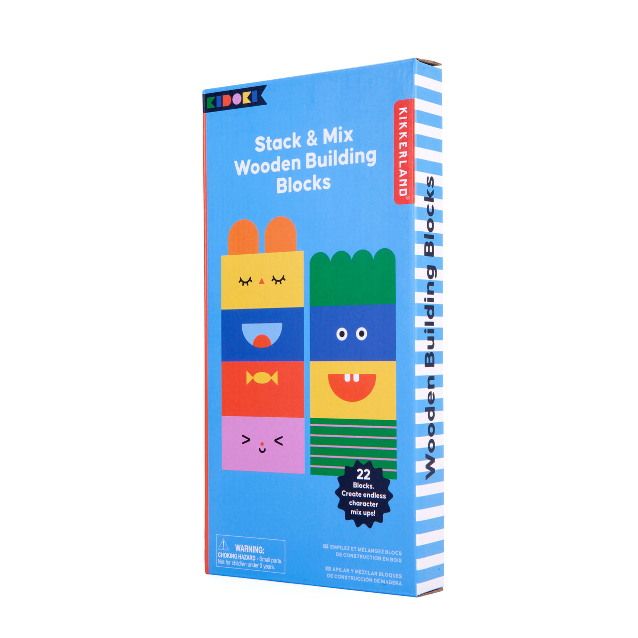 Kidoki Stack & Mix Wooden Building Blocks – Kikkerland Design Inc