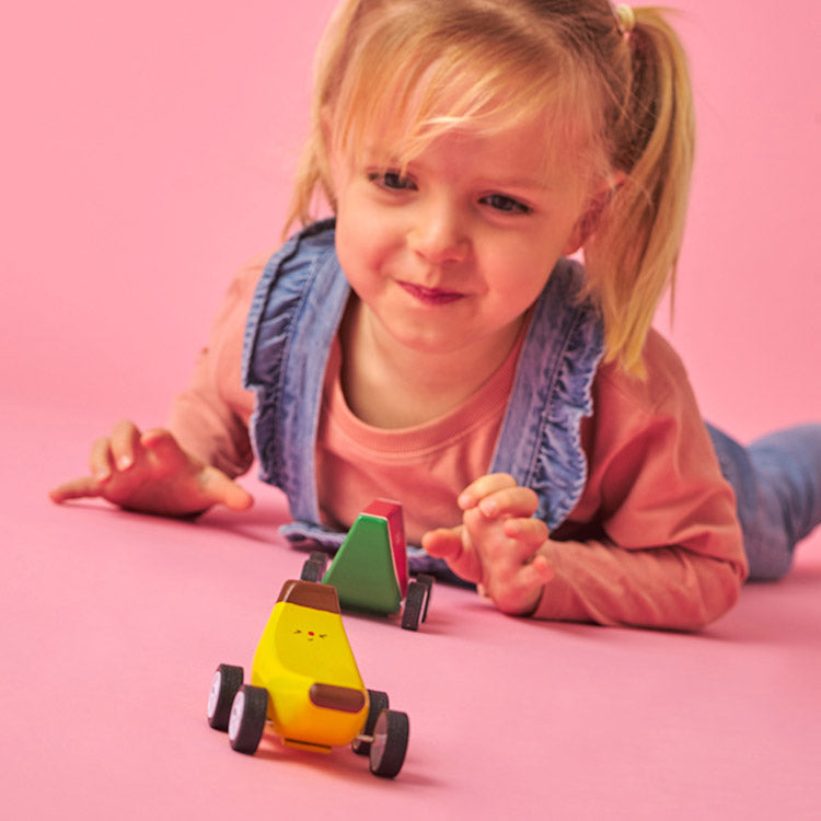 Kidoki Fruit-Fun Pullback Cars – Kikkerland Design Inc