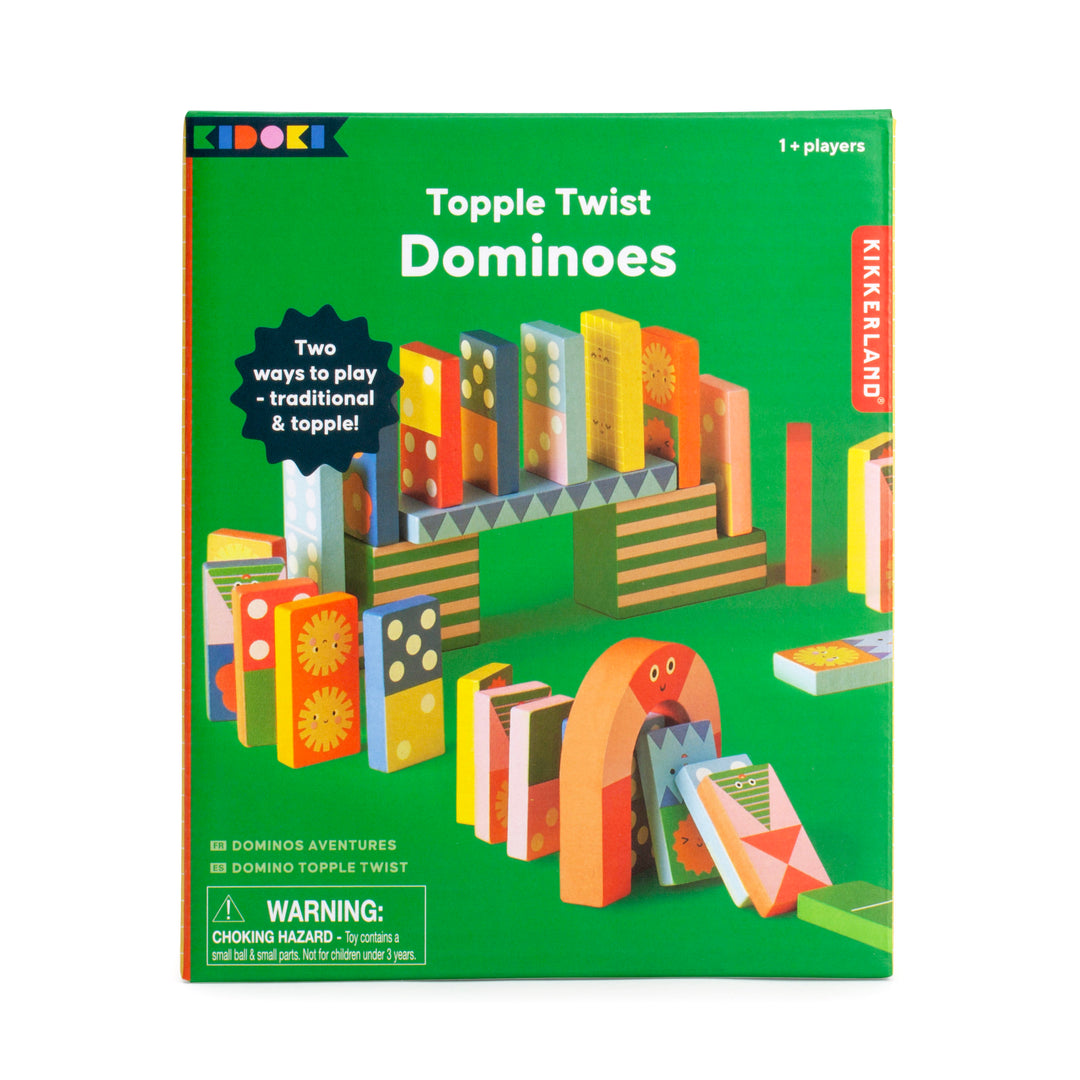 Kidoki Topple Twist Dominoes – Kikkerland Design Inc