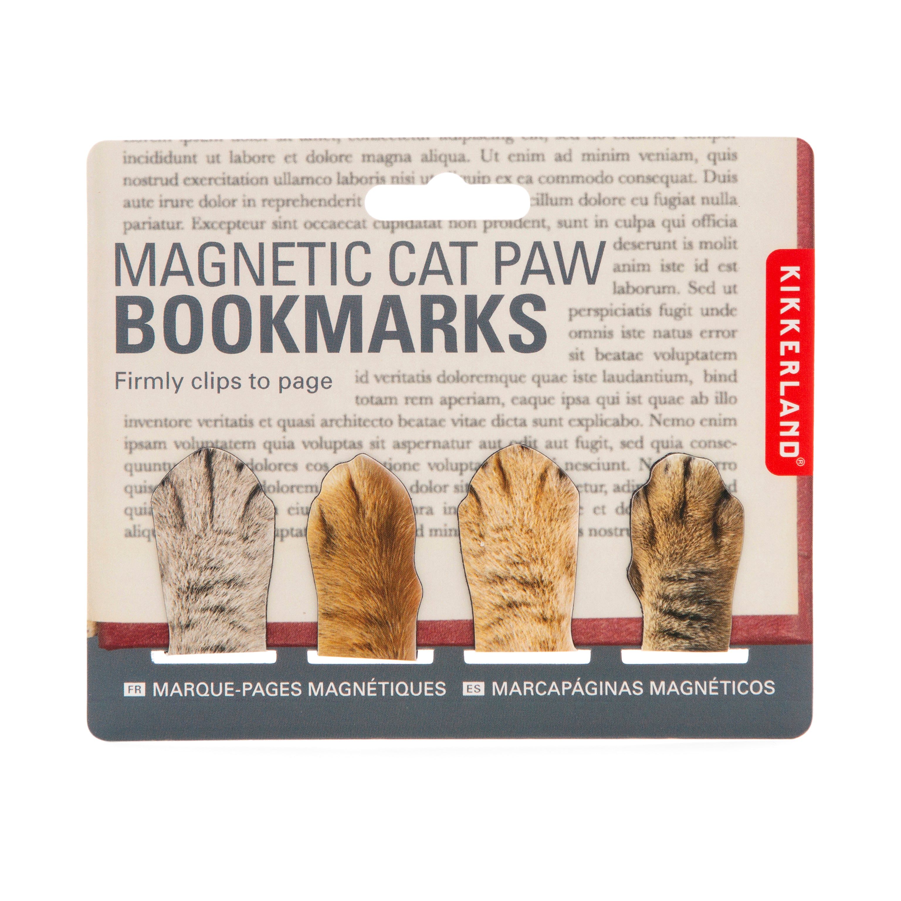 Magnetic Cat Paw Bookmarks – Kikkerland Design Inc