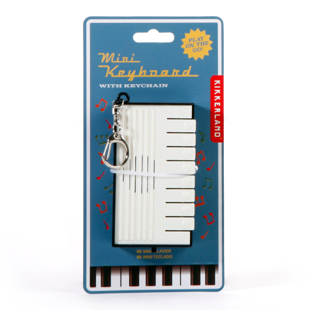 On the Go Mini Piano Keyboard Keychain — Kikkerland Design Inc