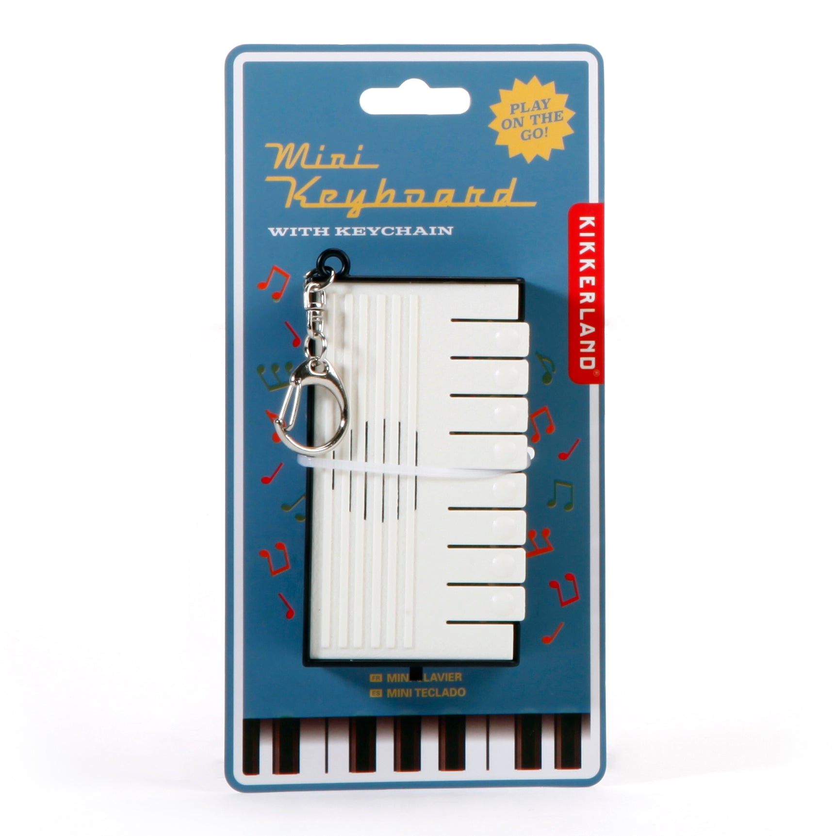 On the Go Mini Piano Keyboard Keychain — Kikkerland Design Inc