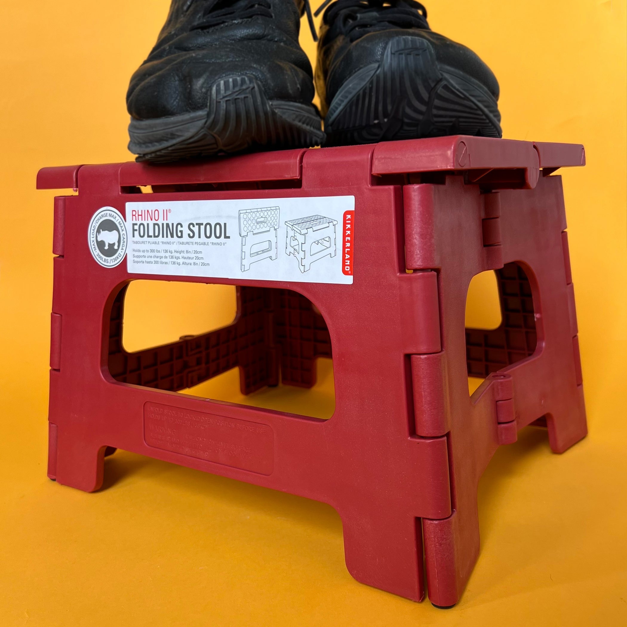 Rhino II Step Stool + Red — Kikkerland Design Inc