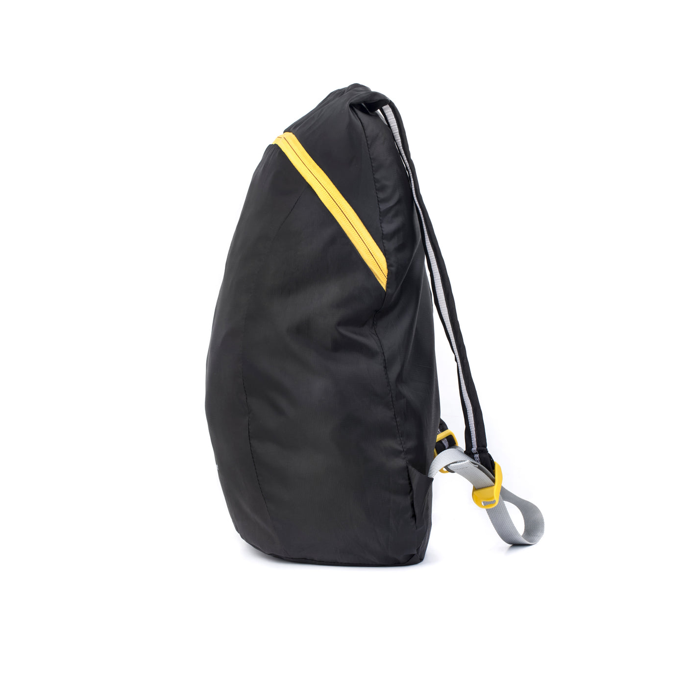 Packable Black/Yellow Compact Backpack for Travel — Kikkerland Design Inc