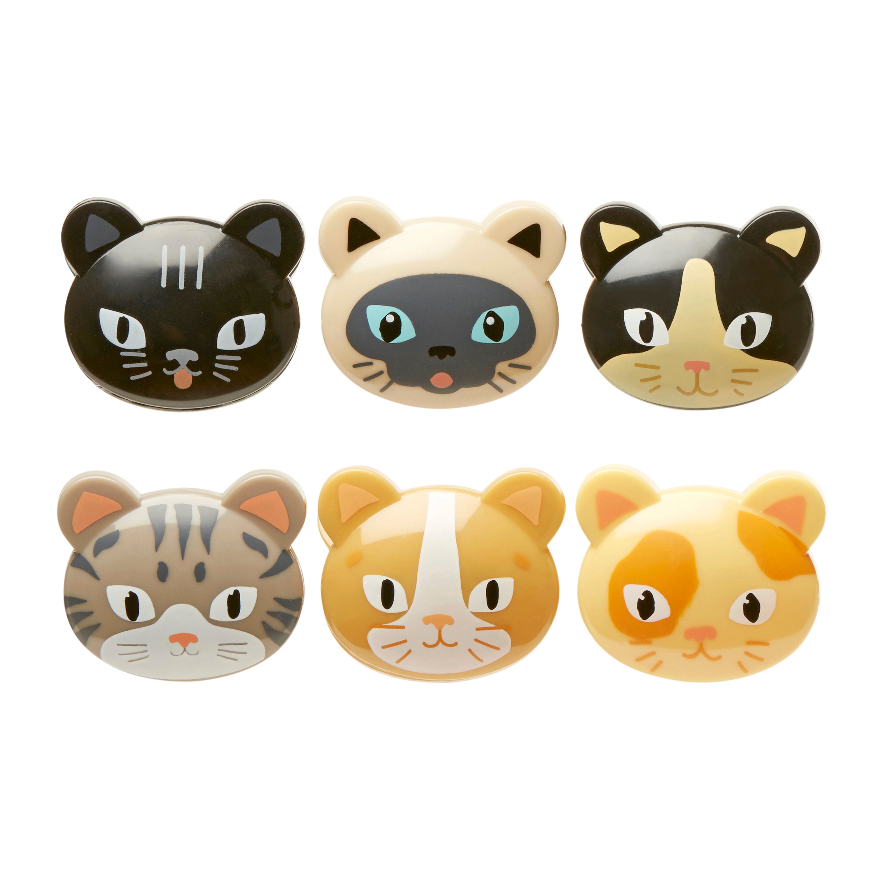 CAT BAG CLIPS S/6 — Kikkerland Design Inc