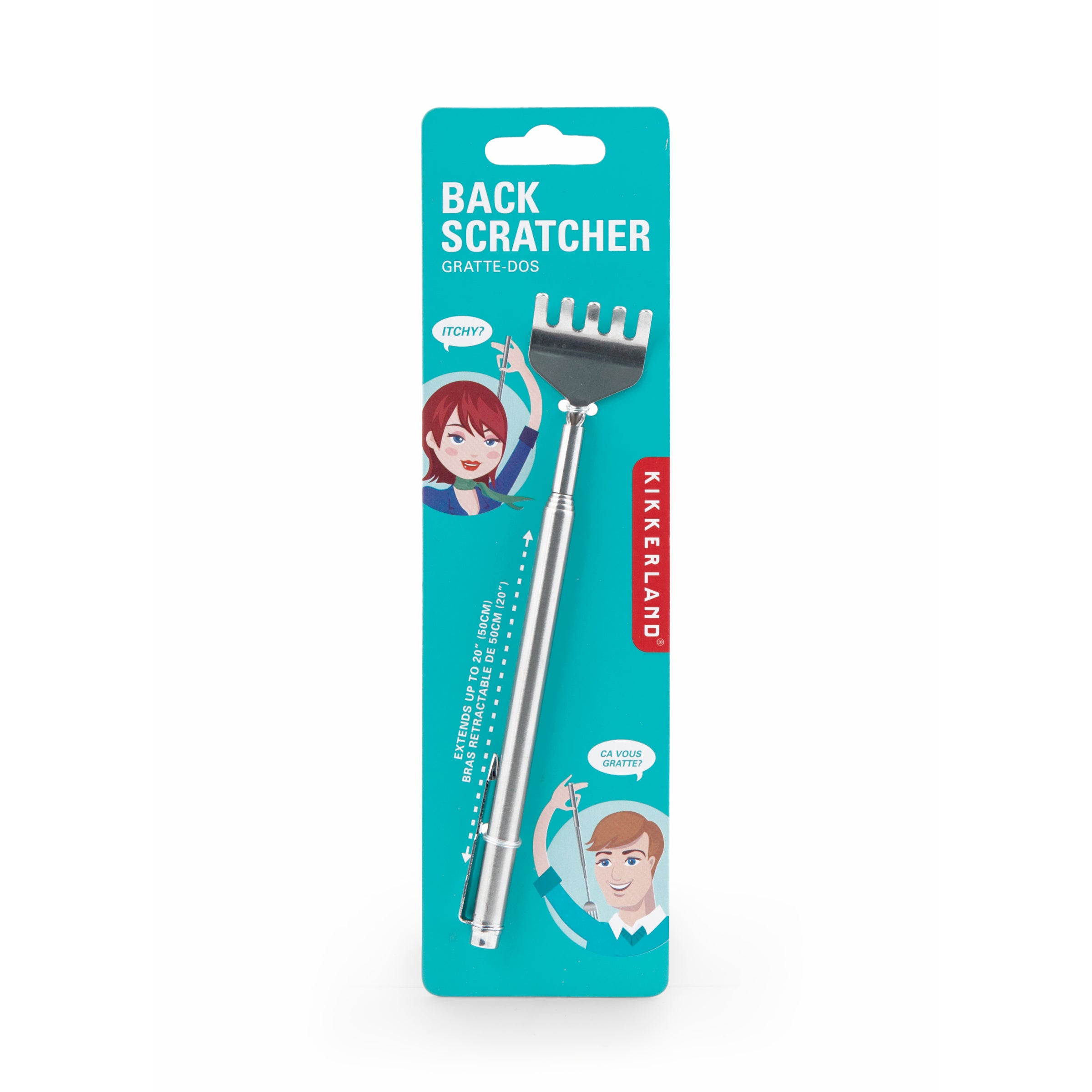 Silver Telescopic Back Scratcher – Kikkerland Design Inc