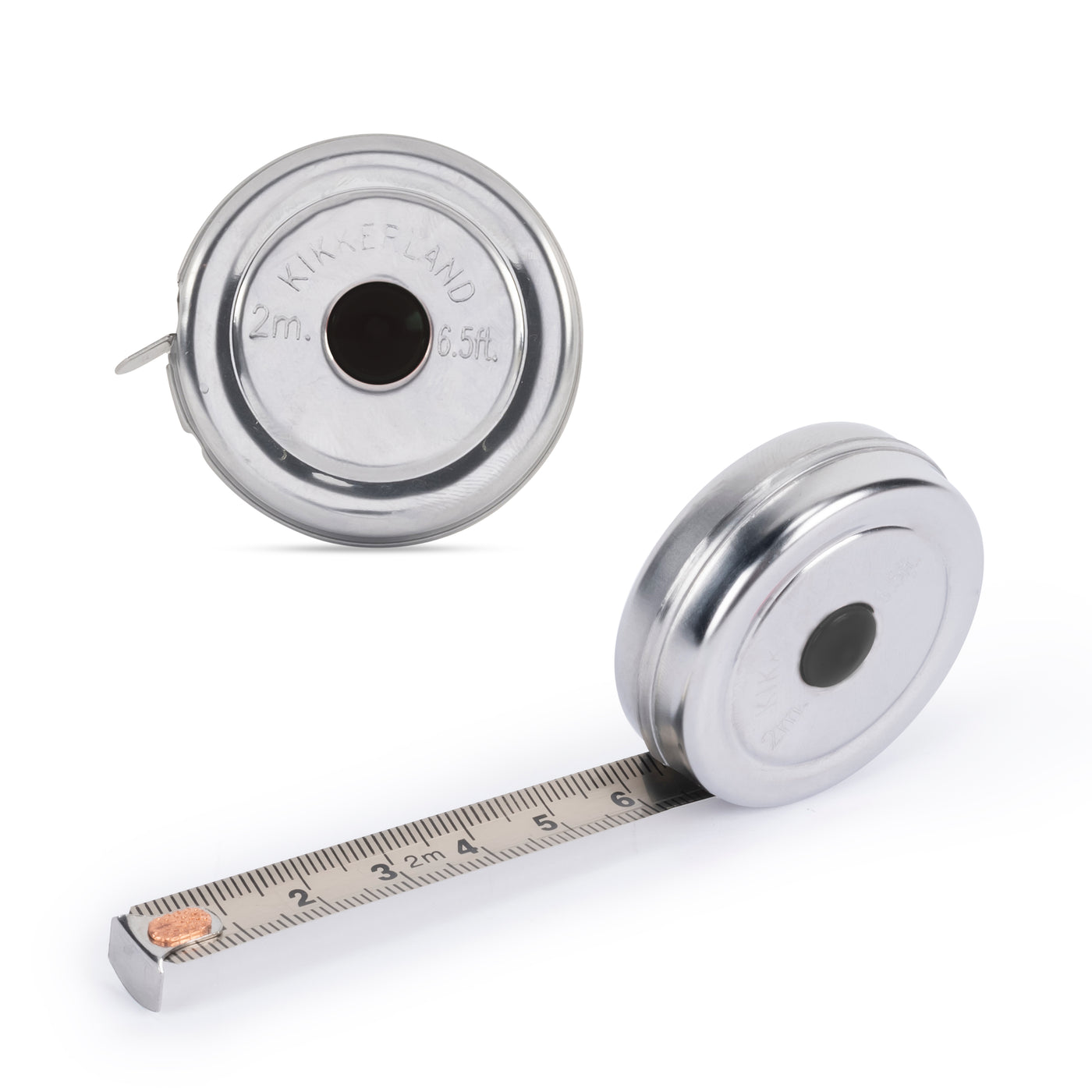 Stainless Steel Mini Tape Measure, 6.5 Ft, Inches & Centimeters ...