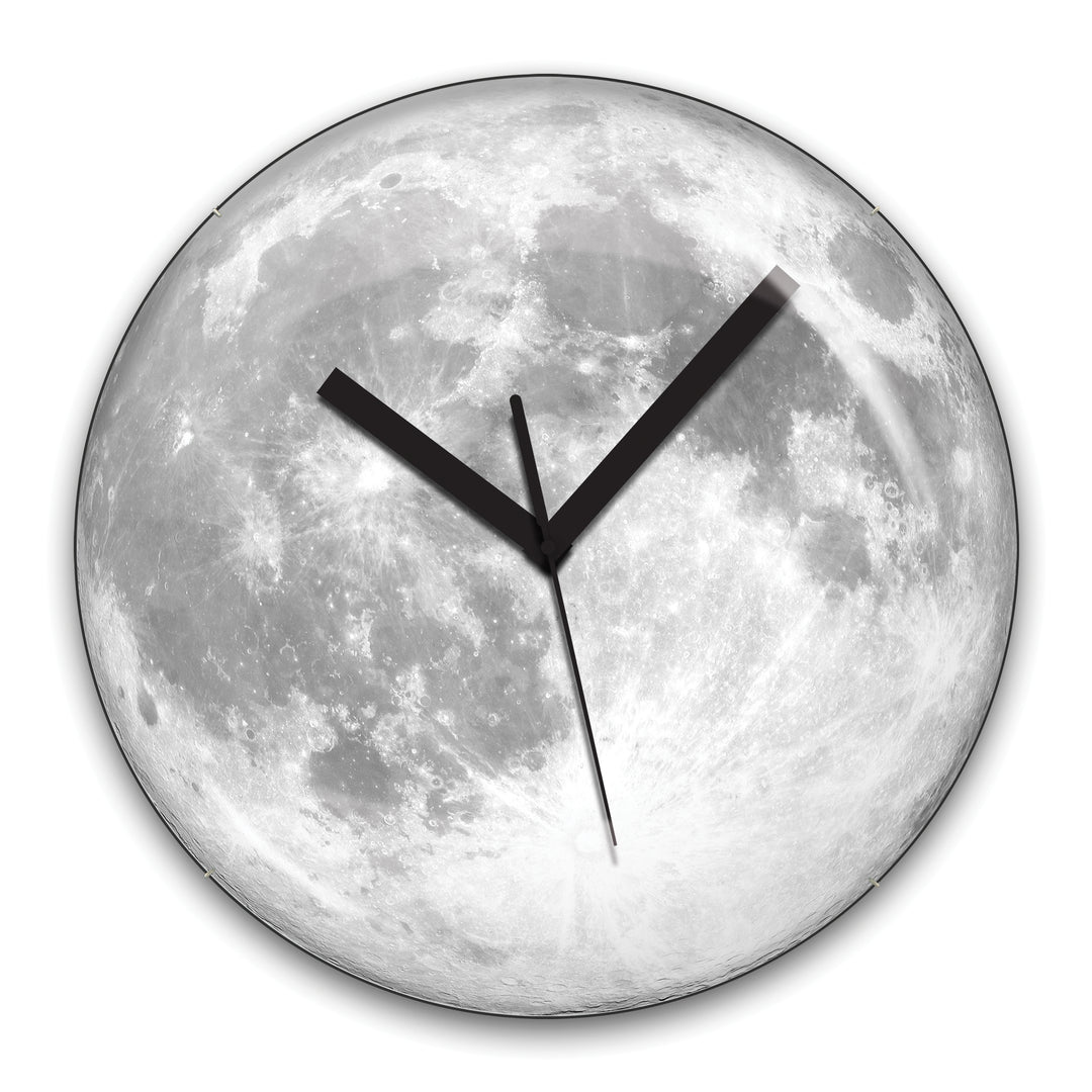 Glow in the Dark Moon Clock – Kikkerland Design Inc