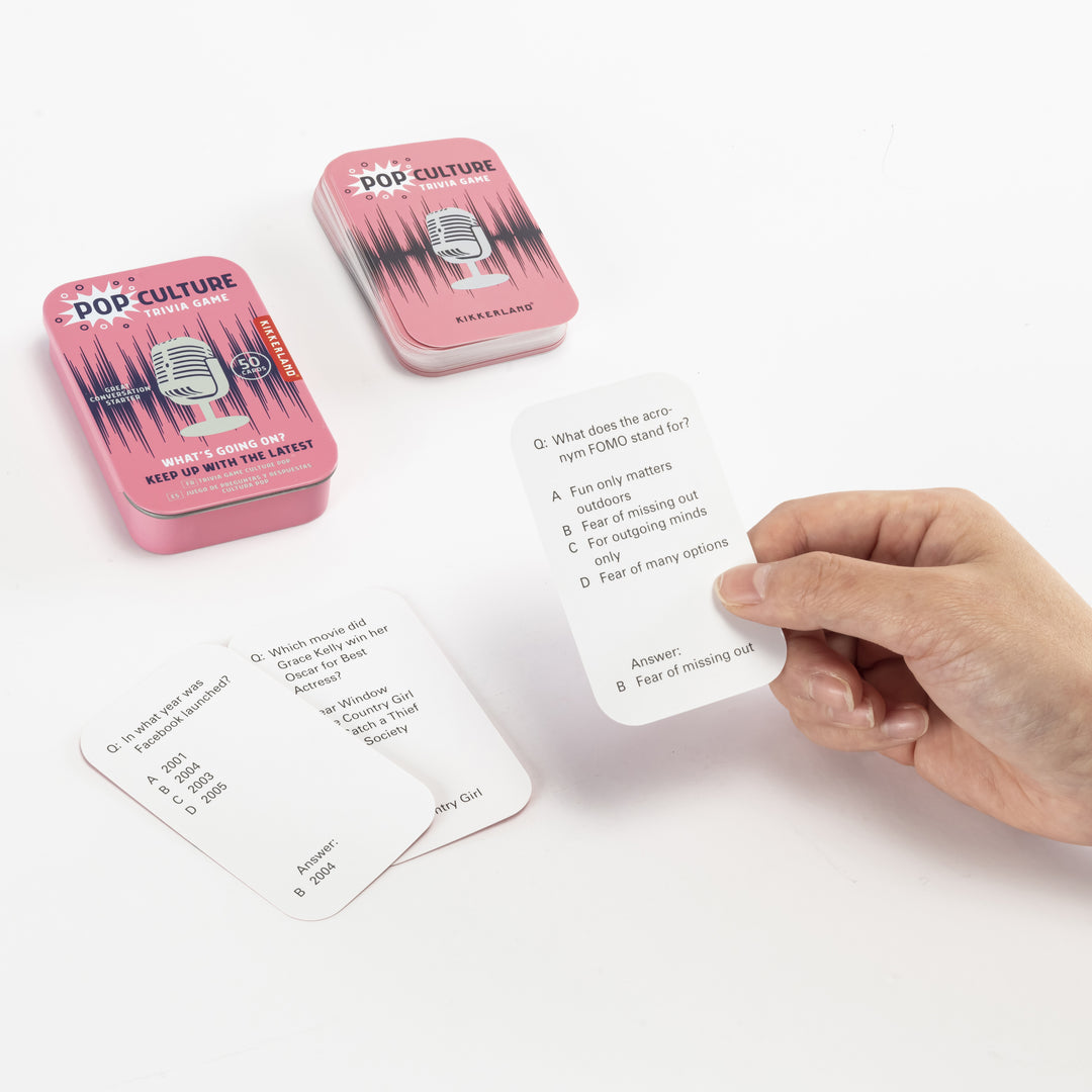 Pop Culture Trivia Game – Kikkerland Design Inc