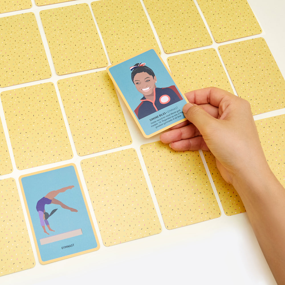 Great Women Athletes Memory Game, Flash Cards — Kikkerland Design Inc