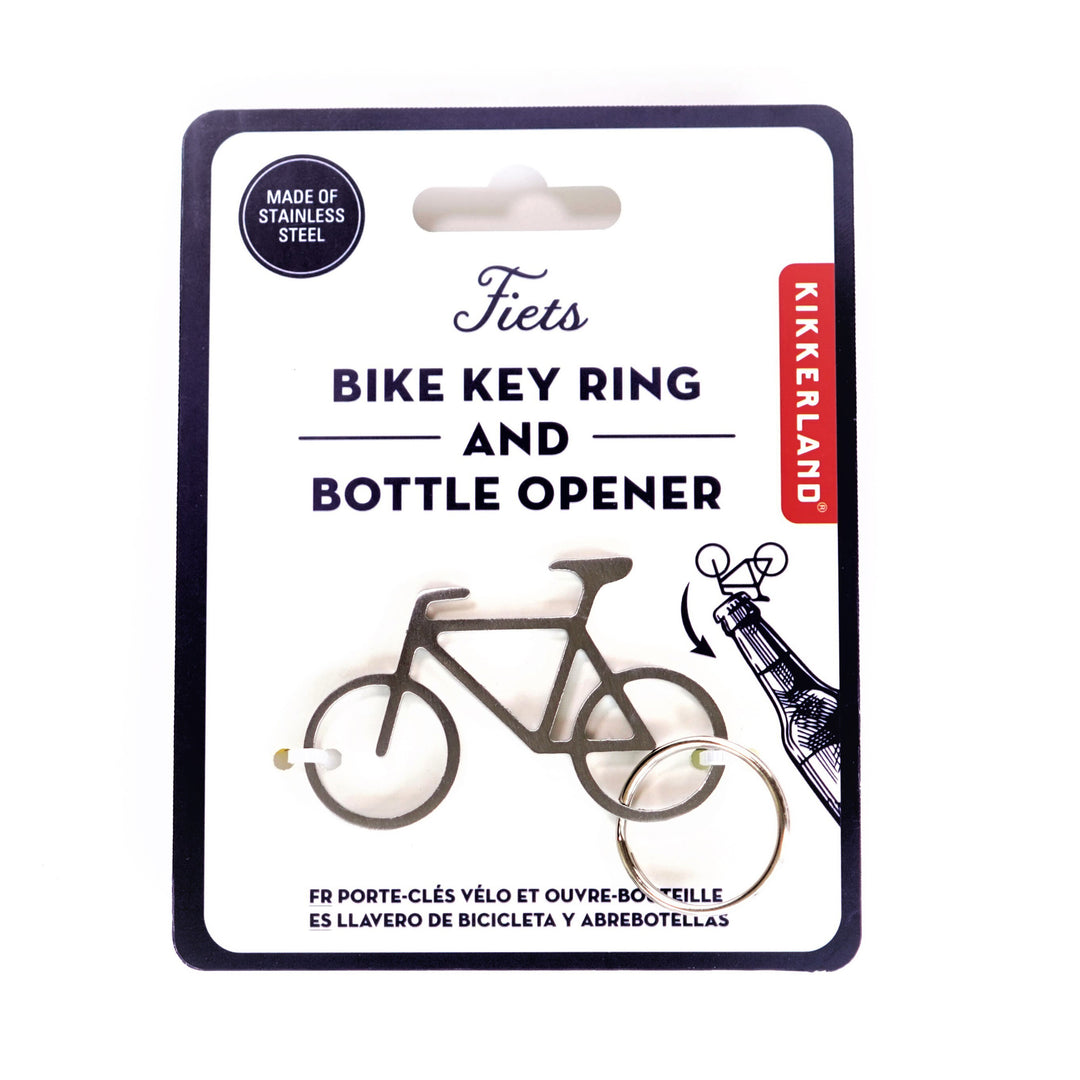 Fiets Metal Bike Key Ring and Bottle Opener – Kikkerland Design Inc