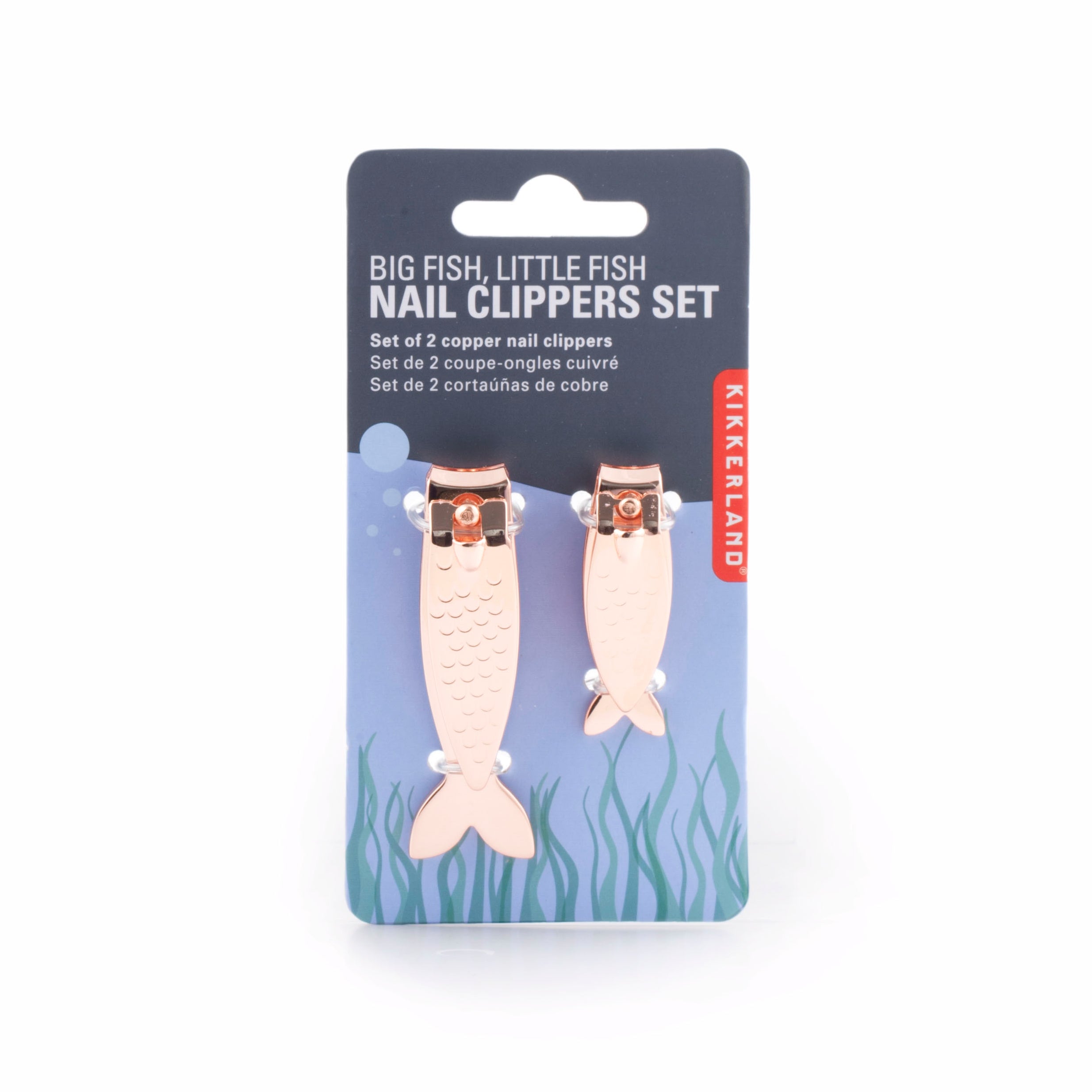 Copper Big Fish, Little Fish Nail Clippers Set – Kikkerland Design Inc
