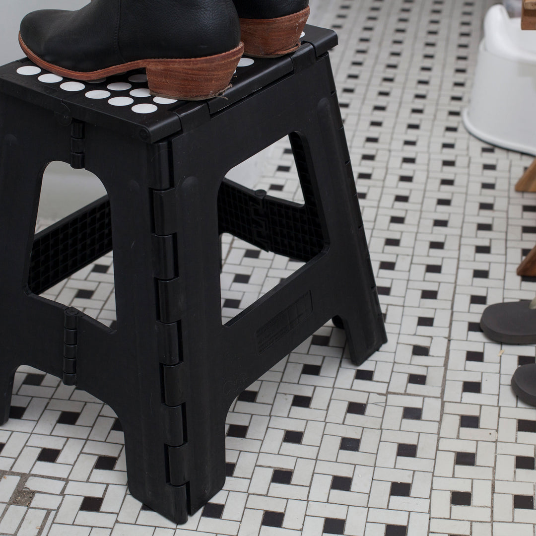 Rhino® II Tall Folding Step Stool Black – Kikkerland Design Inc